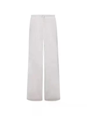 RÓHE Satin Palazzo Pants - Neutrals