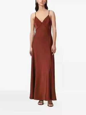 ALLSAINTS V-neck Maxi Dress - Brown