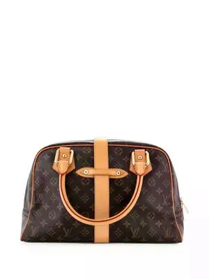 LOUIS VUITTON Manhattan Handbag Monogram Canvas Gm Satchel
