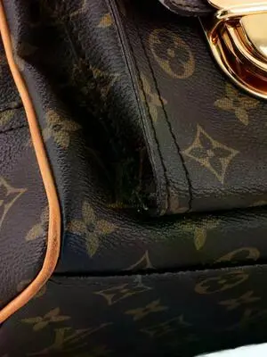 LOUIS VUITTON Manhattan Handbag Monogram Canvas Gm Satchel