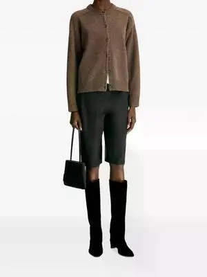 Loulou De Saison Aidar Crew-neck Button-up Cardigan - Brown