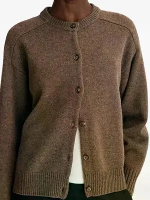 Loulou De Saison Aidar Crew-neck Button-up Cardigan