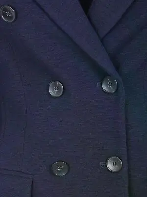 Seventy Double-breasted Wool Blazer - Blue