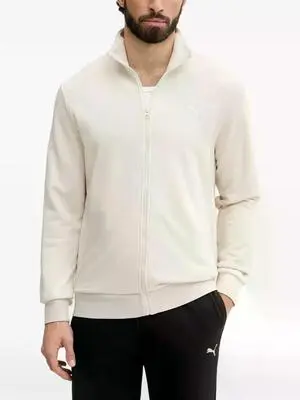 PUMA Logo-print Zip-up Sweatshirt - Neutrals