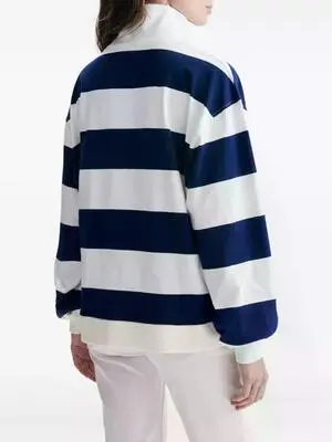Vanessa Bruno Halek Striped Polo Top