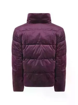 Ralph Lauren Quilted Velvet-finish Jacket - Red