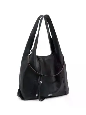Bimba Y Lola Large Leather Paper Bag - Black