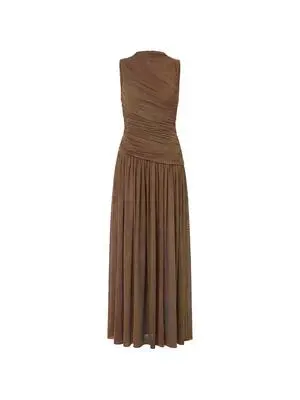NICHOLAS Ruched Sleeveless Maxi Dress