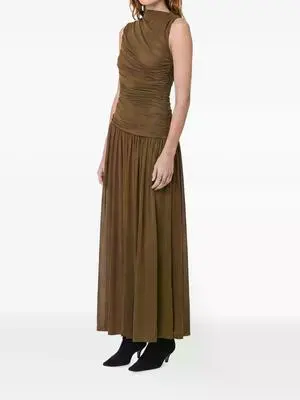 NICHOLAS Ruched Sleeveless Maxi Dress
