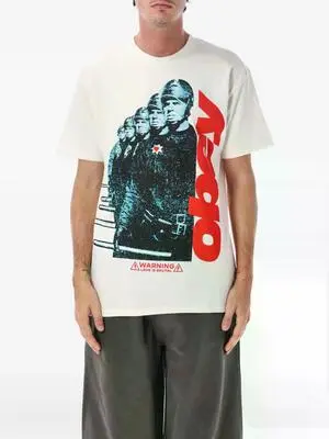 Obey Love Is Brutal Graphic-print T-shirt - Neutrals