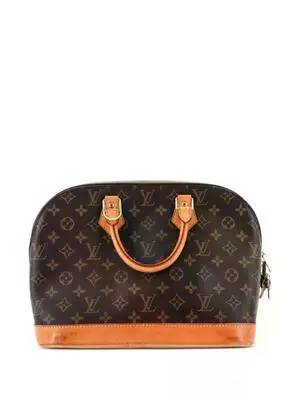 LOUIS VUITTON Vintage Alma Handbag Monogram Canvas Pm Satchel