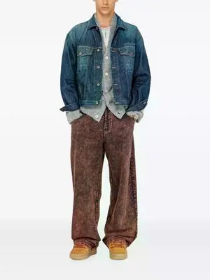 DIESEL® Sweatpants With Denim Effect
