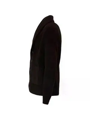 FILIPPO DE LAURENTIIS Shawl-collar Ribbed-knit Cardigan