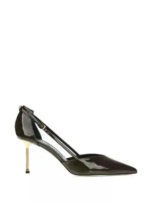 NINALILOU Helen Patent Leather Pumps - Brown