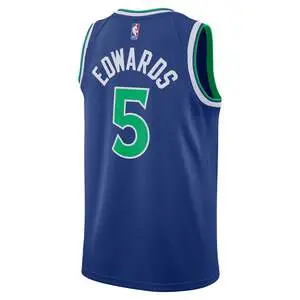 Nike Dri-fit Nba Minnesota Timberwolves Icon Edition Swingman Jersey - Rush Blue
