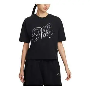 Nike Oversized Short Sleeve T-shirt Asia Sizing 'black