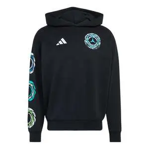 Adidas X Mercedes Amg Petronas Formula 1 Team Lights Hood Sweatshirt - Black