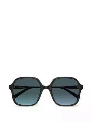 Valentino Garavani Vlogo Rectangle-frame Sunglasses - Black