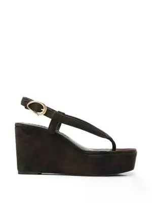 Cult Gaia Shae Wedge Sandals - Brown