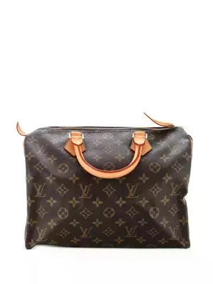 LOUIS VUITTON Speedy Handbag Monogram Canvas 30 Satchel
