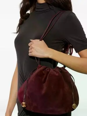 LIFFNER Charm Pouch Suede Shoulder Bag