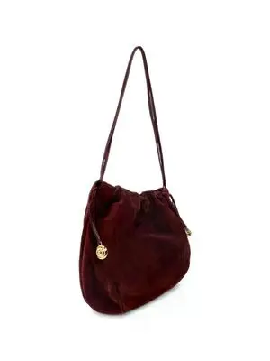 LIFFNER Charm Pouch Suede Shoulder Bag