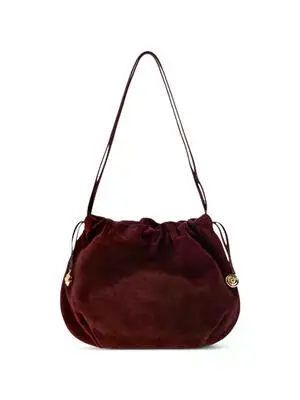 LIFFNER Charm Pouch Suede Shoulder Bag - Red