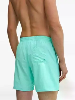 Nike Swoosh-print Swim Shorts - Green