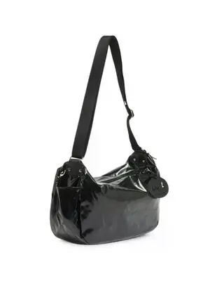JACK GOMME Liris Light Gloss-effect Shoulder Bag - Black