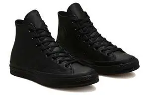 CONVERSE Chuck 70 Tonal Leather Hi Top - Black