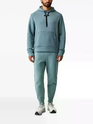 On Drawstring Pouch-pocket Hoodie - Blue