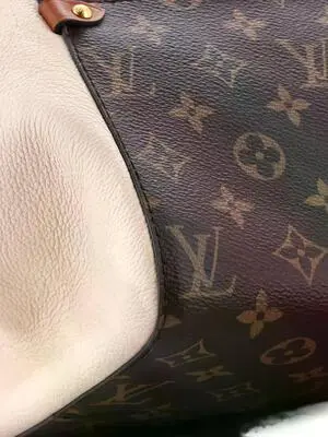 LOUIS VUITTON Fold Tote Monogram Canvas And Leather Pm Satchel