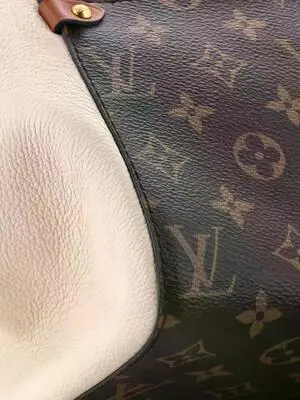 LOUIS VUITTON Fold Tote Monogram Canvas And Leather Pm Satchel - Brown