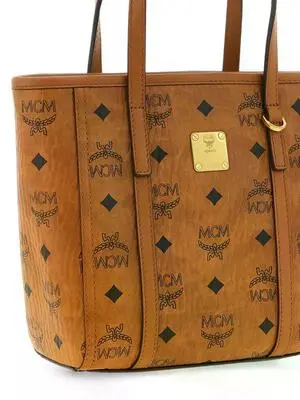 Mcm Small Toni Visetos Monogram Tote Bag