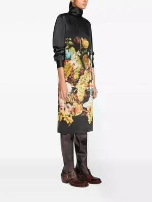 Dries Van Noten Floral-print Silk Dress