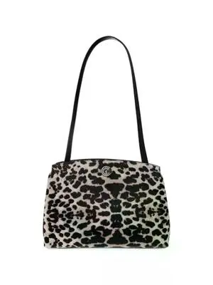 LIFFNER Pushlock Leopard-print Shoulder Bag - Neutrals