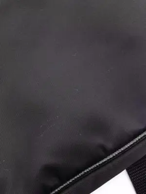 Prada 2010s Re-nylon Saffiano Leather Shoulder Bag - Black