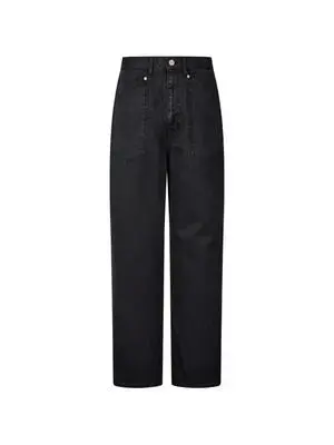 STUDIO TOMBOY Herringbone-pattern Straight-leg Jeans