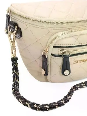Mz Wallace Micro Crosby Quilted Cross Body Bag - Neutrals