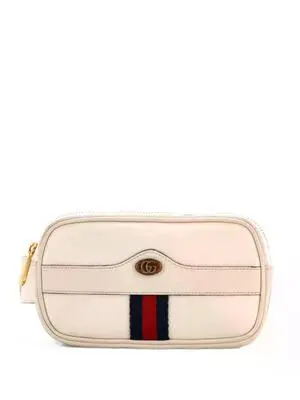 Gucci Ophidia Leather Mini Belt Bag - Neutrals