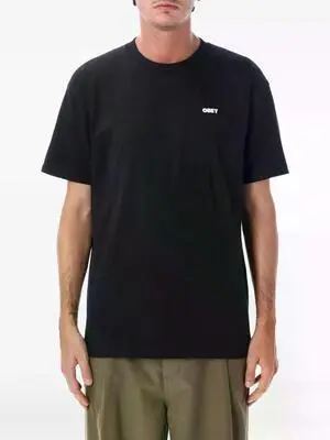 Obey Resistance Skull Logo-print T-shirt - Black