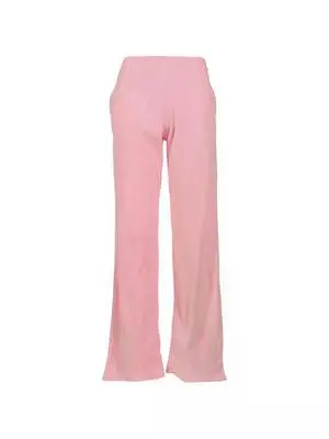 Sporty & Rich Velour Crystal Track Pants - Pink