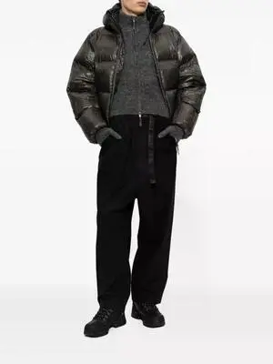 ROA Quilted Hooded Down Jacket - Grey
