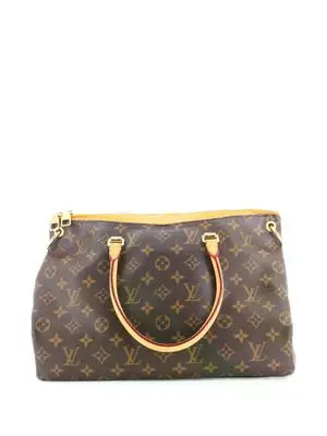 LOUIS VUITTON Pallas Tote Monogram Canvas With Leather Shoulder Bag