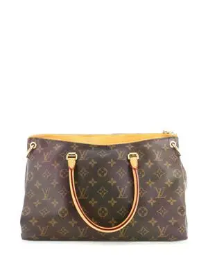 LOUIS VUITTON Pallas Tote Monogram Canvas With Leather Shoulder Bag