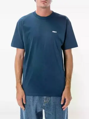 Obey Resistance Skull Logo-print T-shirt - Blue