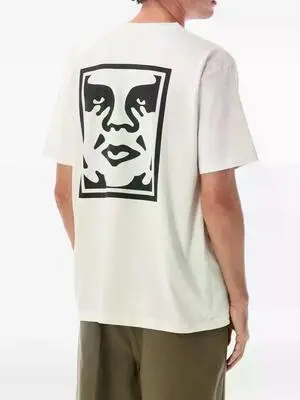 Obey Bold Icon Face Pigment Logo-print T-shirt