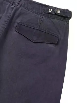 STUDIO TOMBOY Washed Pleated Straight-leg Trousers - Blue