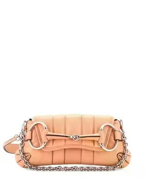 Gucci Horsebit Chain Vertical Quilted Leather Small Shoulder Bag - Neutrals