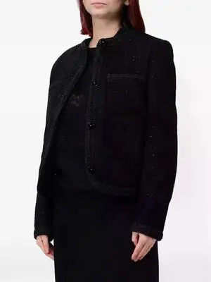 Fabiana Filippi Sequin-embellished Braided-trim Jacket - Black